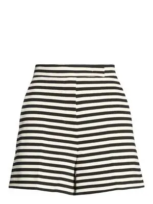 Max Mara Striped Shorts Black
