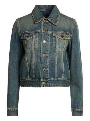 Saint Laurent Denim Long-sleeve Jacket - Blue