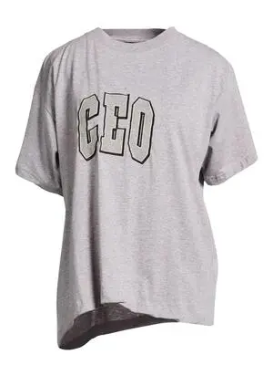 Balenciaga Embroidered Crewneck T-shirt - Grey