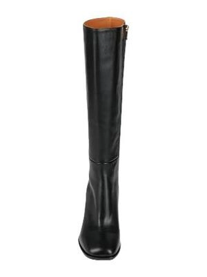 Chloé Minimal Round-toe Leather Boots - Black
