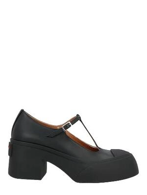 Marni Minimal Block Heel Shoes - Black