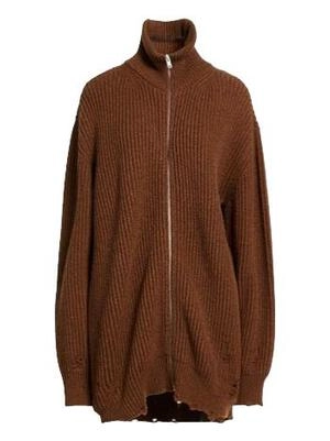 MAISON MARGIELA A Lightweight Knitted Long-sleeved Top - Brown