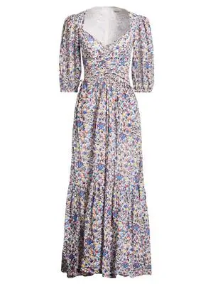 ISABEL MARANT ÉTOILE Floral Print Three-Quarter Sleeve Dress