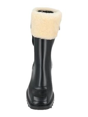 Chloé Two-tone Square-toe Ankle Boots - Black