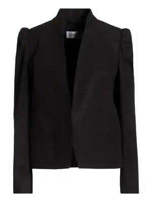 Max Mara Max Mara Solid Color Twill Single-Breasted Jacket Black