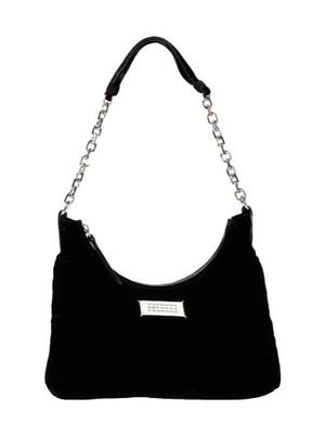 MAISON MARGIELA Velvet Hobo Bag - Black