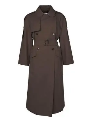 Max Mara Long Trench Coat - Brown