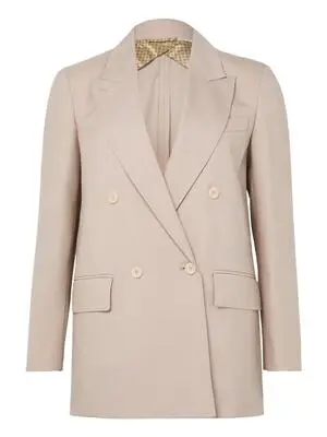 Max Mara Double-breasted Blazer - Nude