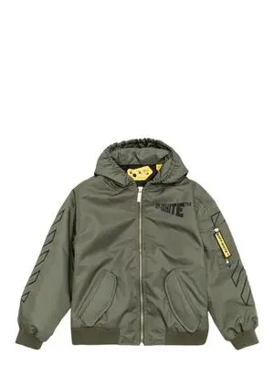 Off-White Hooded Bomber Jacket - No