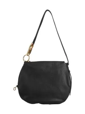 Burberry Plain Colour Shoulder Bag - Black
