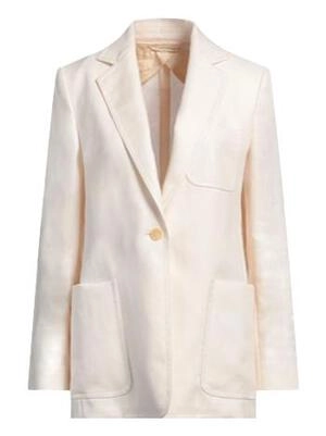 Max Mara Simple Single-breasted Suit Jacket - White