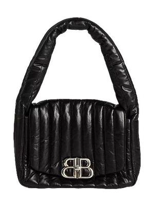 Balenciaga Leather Flap Bag - Black