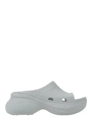 Balenciaga Minimalist Rubber Sandals - Gray
