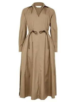 Max Mara Belted Midi Dress - Brown