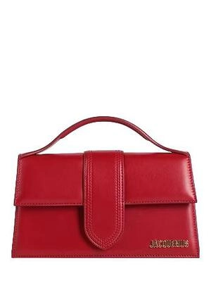 Jacquemus Medium Shiny Leather Shoulder Bag Red