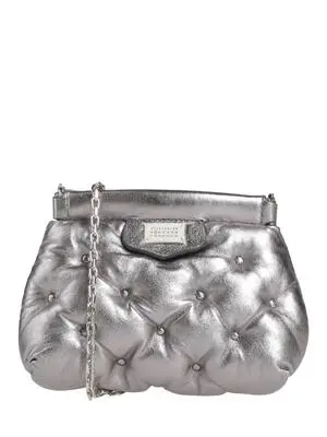 MAISON MARGIELA Metallic Leather Cross Body Bag - Gray