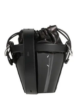 MAISON MARGIELA Small Solid Color Bucket Bag - Black