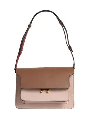 Marni Leather Flap Bag - Brown