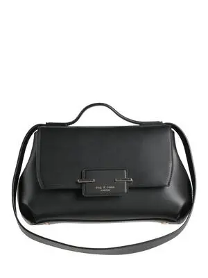 Rag & Bone Leather Flap Bag - Black