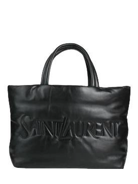 Saint Laurent Large Leather Handbag - Black