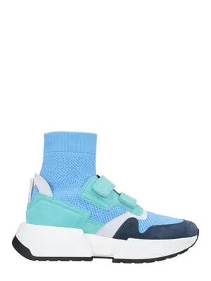 MAISON MARGIELA Sneakers With Multi-colored Knitted Uppers - Blue