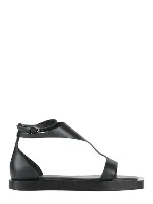 Max Mara Leather Sandals - Black