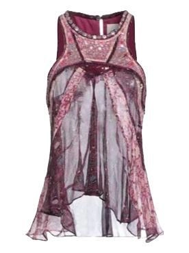 Isabel Marant Étoile Crew Neck Sleeveless Fashion T-shirt - Multicolor