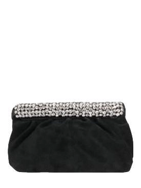 Isabel Marant Étoile Fashion Clutch Bag With Rhinestone Embellishment - Black
