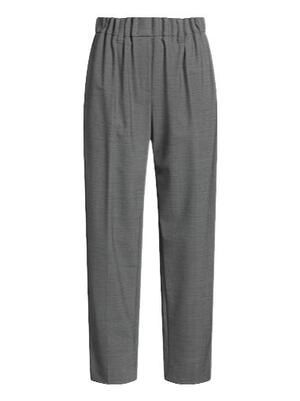 Brunello Cucinelli High-waisted Slim-fit Suit Pants - Gray