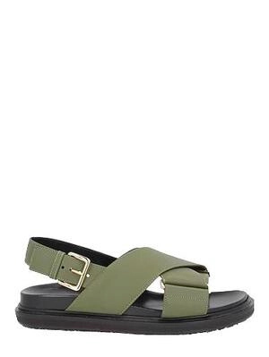 Marni Plain Colour Sandals - Black