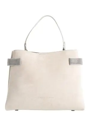Brunello Cucinelli Large Suede Tote Bag - Grey