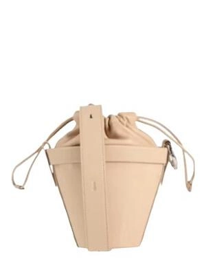 MAISON MARGIELA Solid Color Leather Bucket Bag - Nude