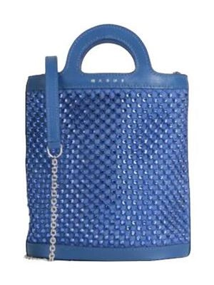 Marni Rhinestone Embellished Crossbody Bag - Blue
