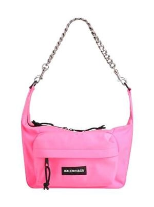 Balenciaga Metal Decorated Underarm Bag - Pink