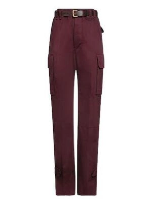 Saint Laurent Solid-color Cargo Pants - Red