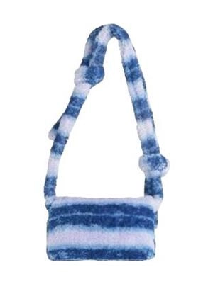 MARNI Marni Striped Fuzzy Shoulder Bag
