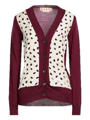 Marni Satin-effect Wool Cashmere Cardigan - Multicolor
