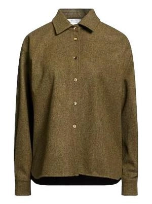 Max Mara Plain Colour Shirts - Green
