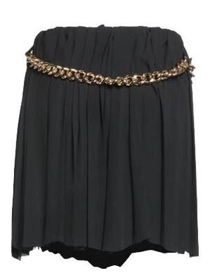 Balenciaga Draped Pleated Mini Skirt - Black