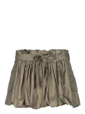 Saint Laurent Pleated Balloon Shorts - Gray