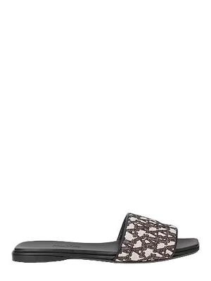 Max Mara Logo-print Slide Sandals - Black