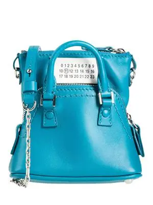 MAISON MARGIELA Leather Cross Body Bag - Blue