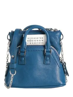 MAISON MARGIELA Pebbled-leather Mini Bag - Blue
