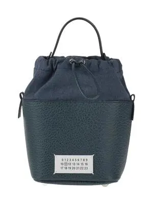 MAISON MARGIELA Plain Colour Hand Bucket Bag - Blue