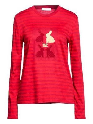 Max Mara Printed Long-sleeve T-shirt - Red