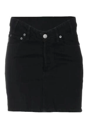 Balenciaga Slim-fit Denim Mini Skirt - Black