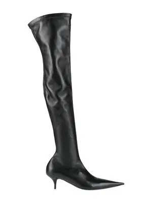 Balenciaga Leather Over-the-knee Boots - Black