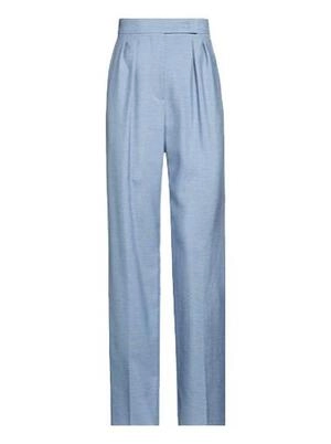 Max Mara High-waisted Straight-leg Trousers - Blue