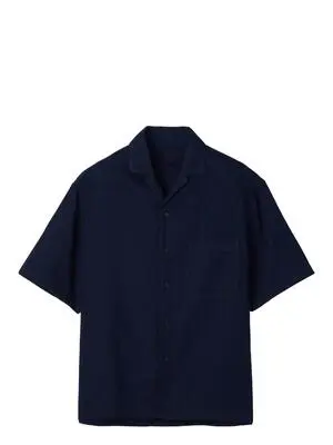 Jacquemus Jacquemus Collared Short-Sleeve Shirt Deep Navy