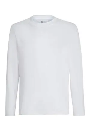 Brunello Cucinelli Cotton Long-sleeve T-shirt White